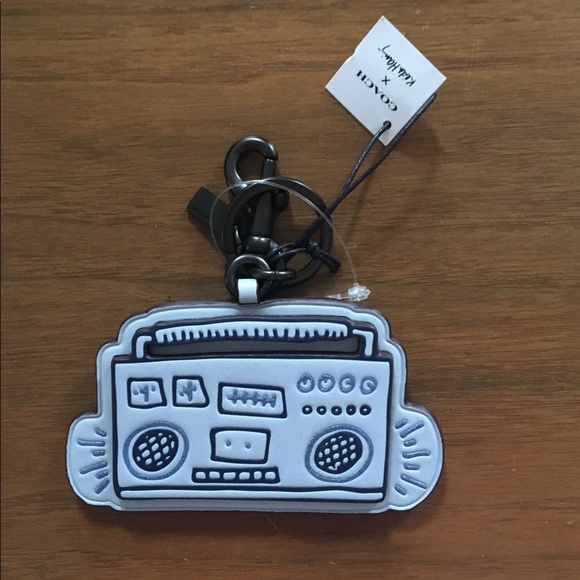 Coach | Accessories | Coach Keith Haring Boombox Keychain Ring Fob Nwt ...